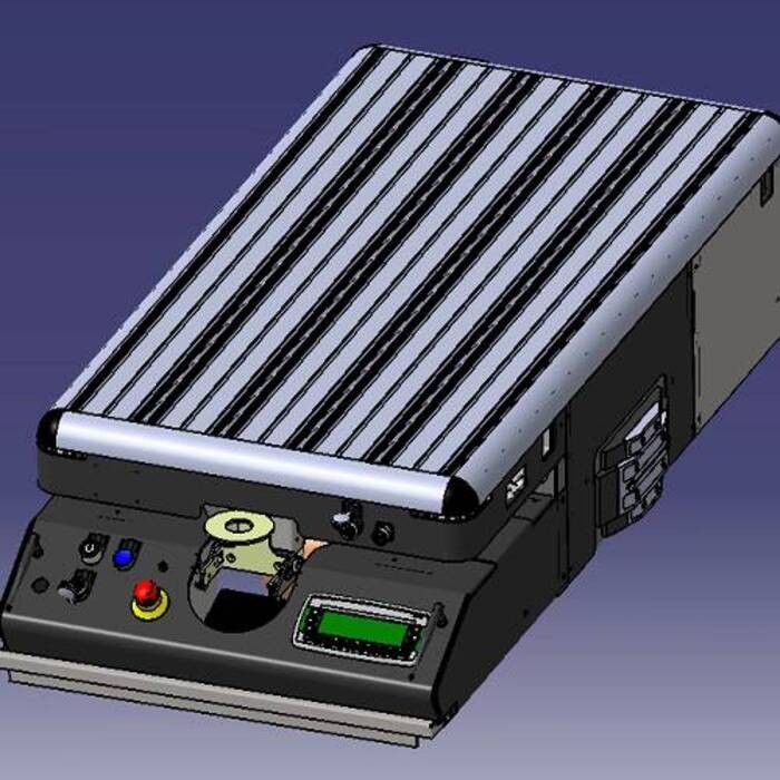 1.5 Ton Carrying Automatic Navigation Vehicle Platform Transport ...