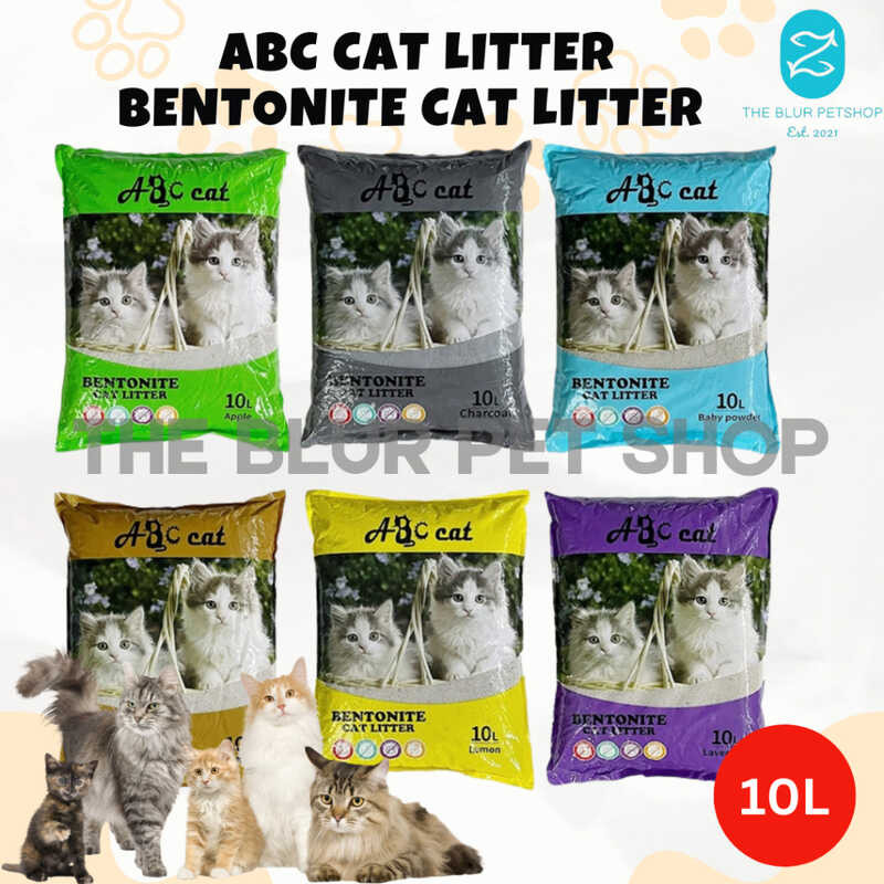 3D4 10L ABC Cat Cats Bentonite Litter Sand Fast Clumping # | Shopee Philippines
