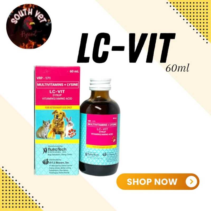 [South VET Ii] 1Pc Lc-Vit MULTIVITAMINS SYRUP 60Ml PETS VITAMINS FOR ...