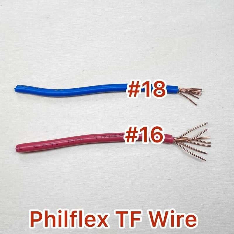 PHILFLEX TF WIRE Awg:16 & 18 | Stranded 150M 6A1 1Ad | Shopee Philippines