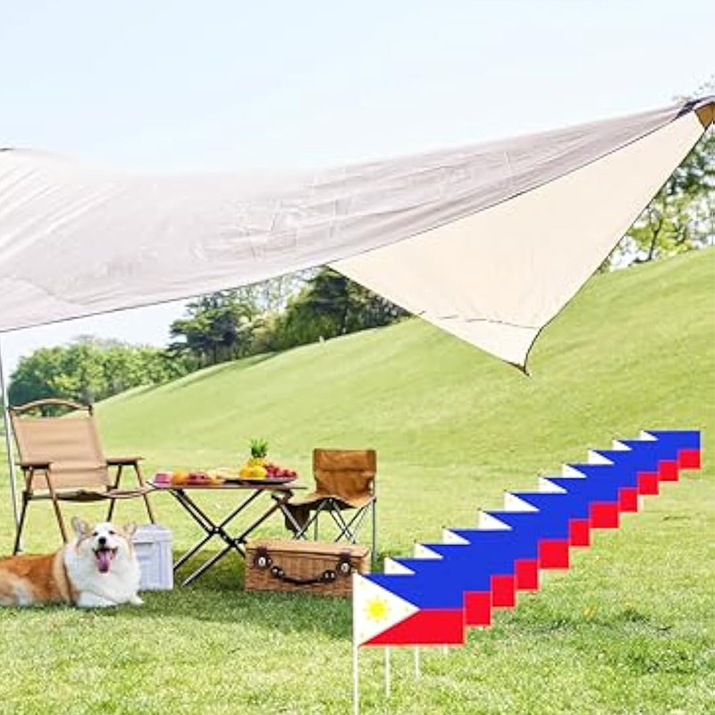 Nylon Philippine Small Handle Flag Philippine Flag With Stick ...