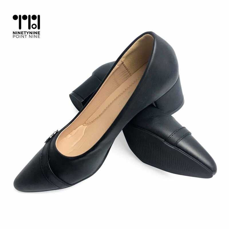 99.9 Closed Pointed Toe Black High Heels School/Formal Wear Shoes For ...