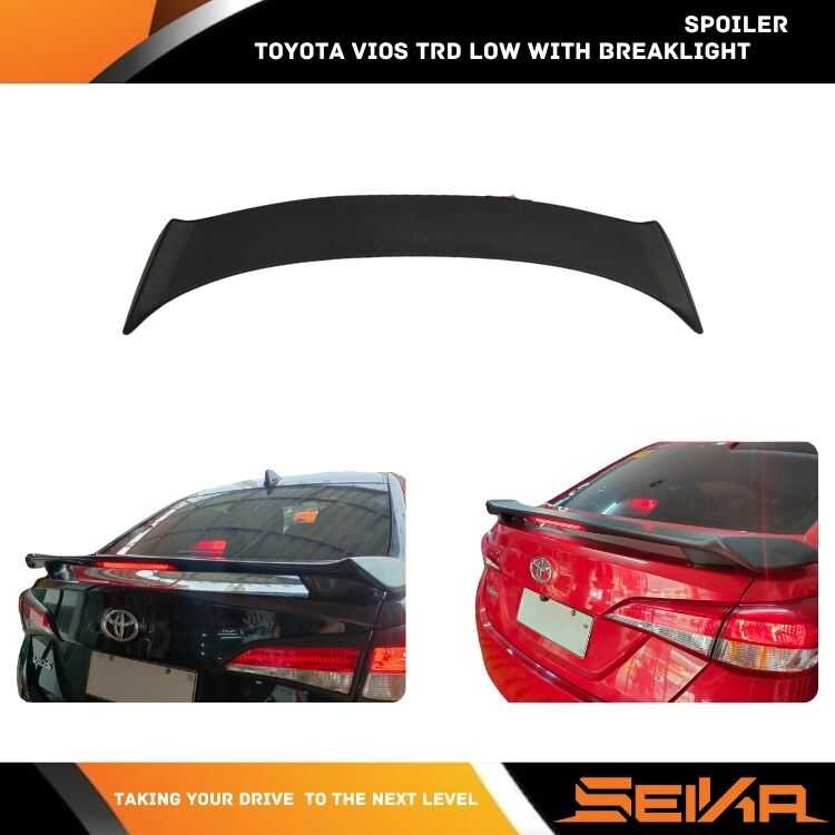 Vios Toyota Spoiler, TRD Low - Body Kit For Toyota Vios (Flat Black ...