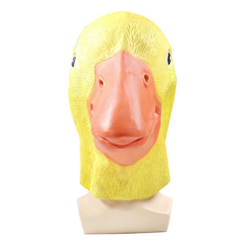 Tt Eraspooky Yellow Duck . Adult Mask Deluxe Novelty Halloween Costume ...