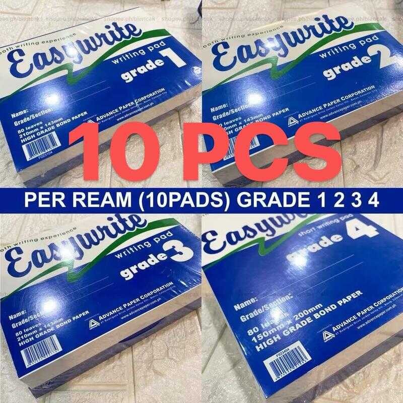 10Pcs Easywrite Paper Grade 1234 Intermidiate,1/2,1/4 Length&Crosswise ...