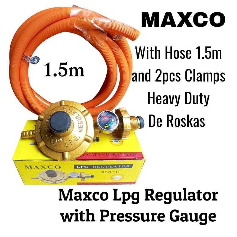 B22 Maxco LPG Regulator Heavy Duty With Pressure Guage And Anti ...