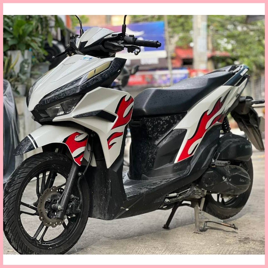 Honda Click V3 Full Fire Printed Design Decals Sticker (NEW DESIGN ...
