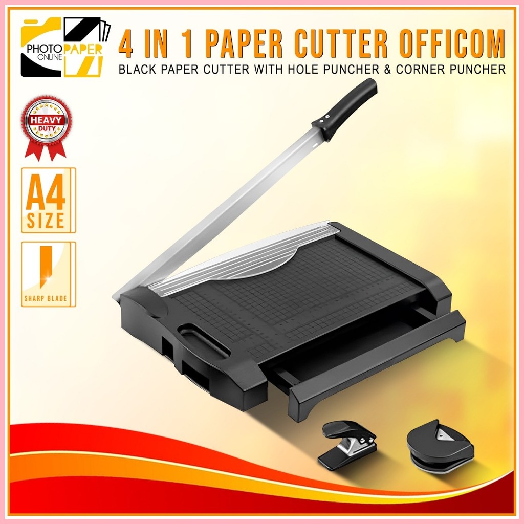 Officom 4in1 Heavy Duty A3 Size Paper Cutter Board with Hole & Corner ...