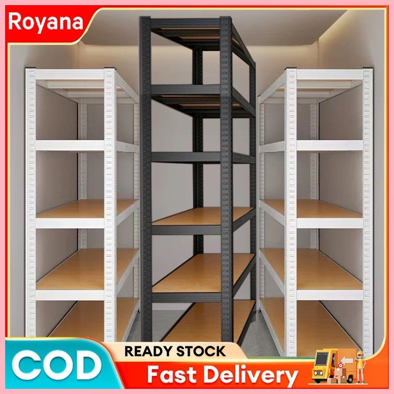 Metal Rack Boltless Steel Organizer Rack Adjustable Height 6 Layers ...