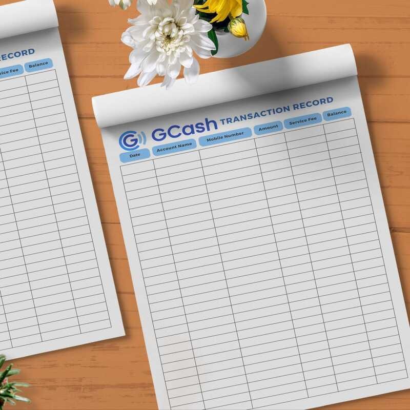 Gcash Transaction Record A4 Size Pad 498 | Shopee Philippines