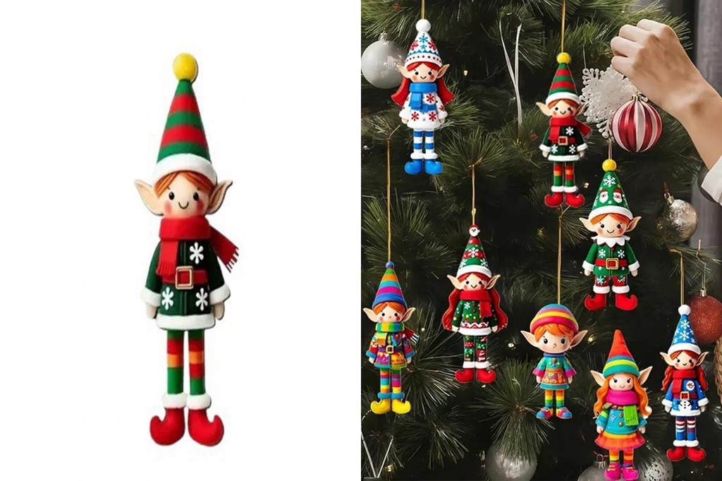 OPPO Ornament Gift Set Christmas Ornament Set Handcrafted Wooden ...