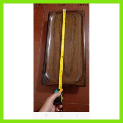 ۞ ℗ food trays rectangular shape hardwood 9 inches wide x 18 inches ...
