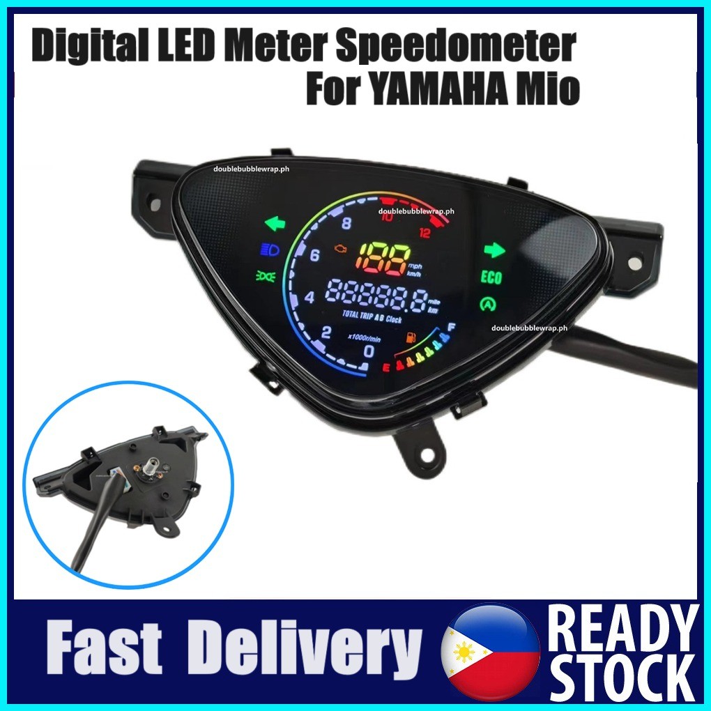 NEW Digital LED Meter Speedometer Odometer Tachometer For YAMAHA Mio ...