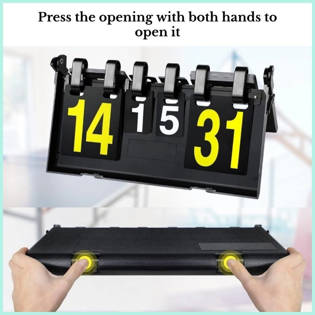 4/6 Digital Score Board Basketball Volleyball Table Tennis Scoreboard ...