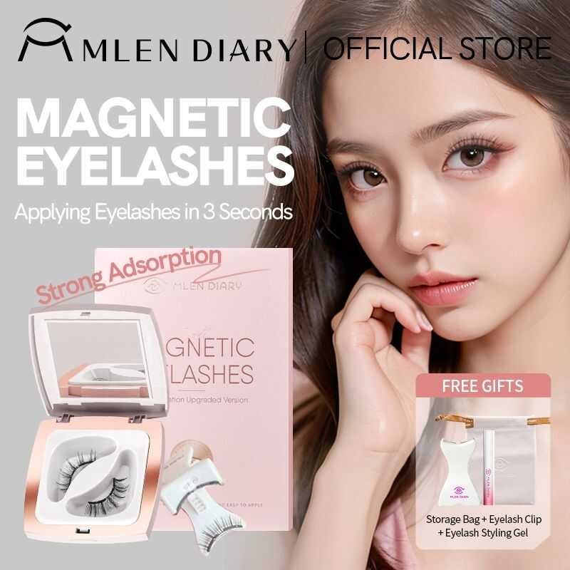 Tt [3D Series] Mlen Diary Soft Magnetic False Eyelashes Series, Dupont ...