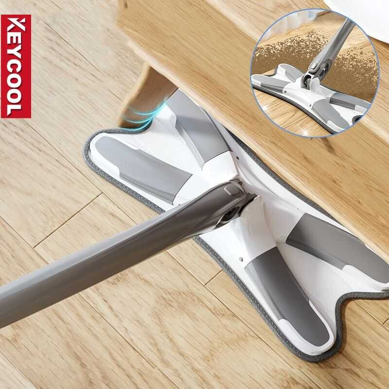 Flat Squeezer Heavy Duty Mop Cleaning Easy Squeeze And Spin Map With ...