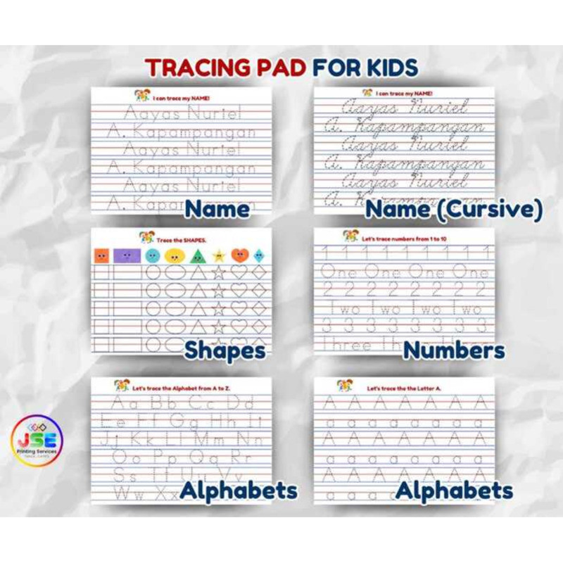 TRACING PADS FOR KIDS DOTTED LINES BEGINNERS - SOLD PER PAD 644 ...