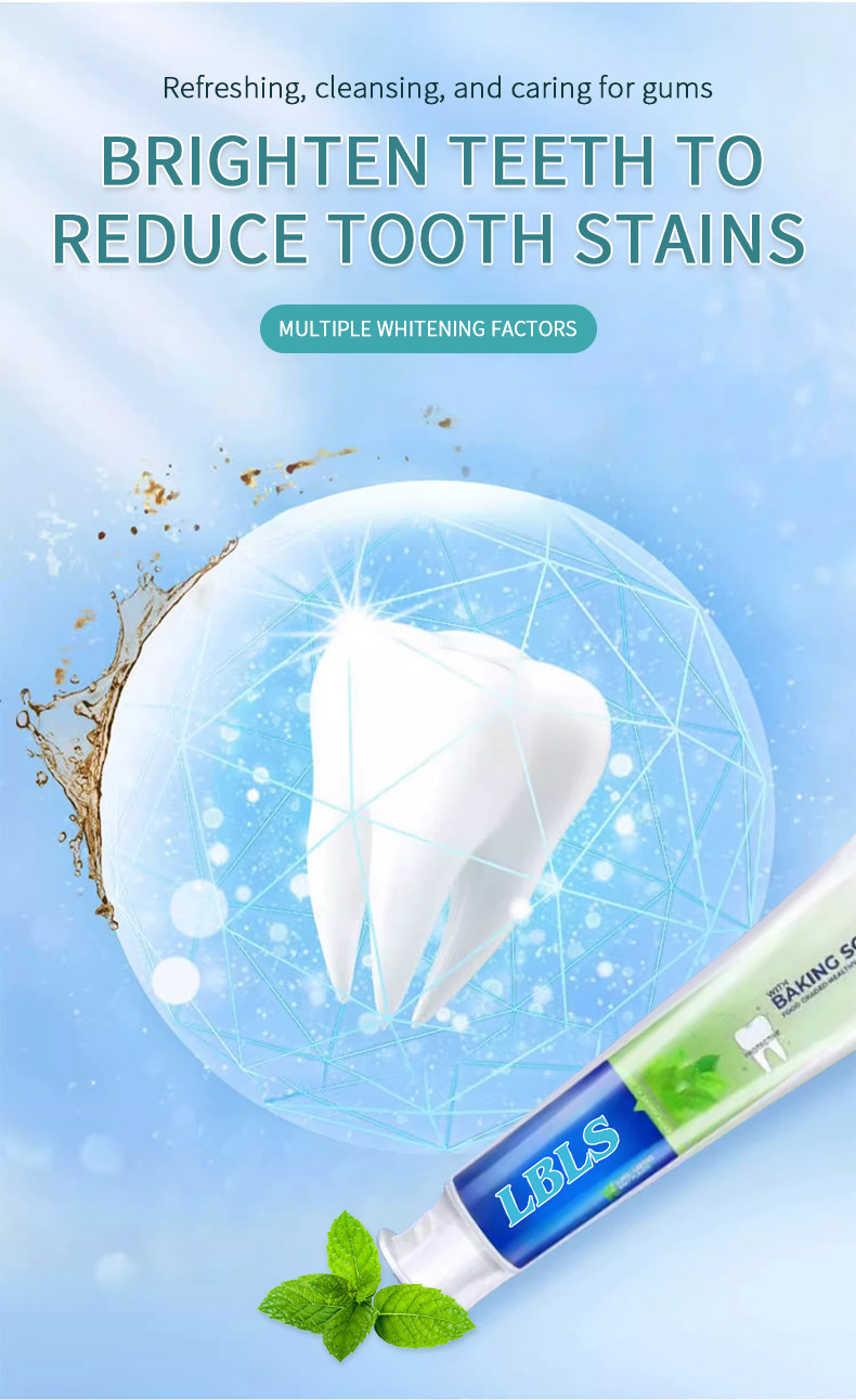 LBLS 180g Food-Grade Baking Soda Whitening Toothpaste - Peppermint ...
