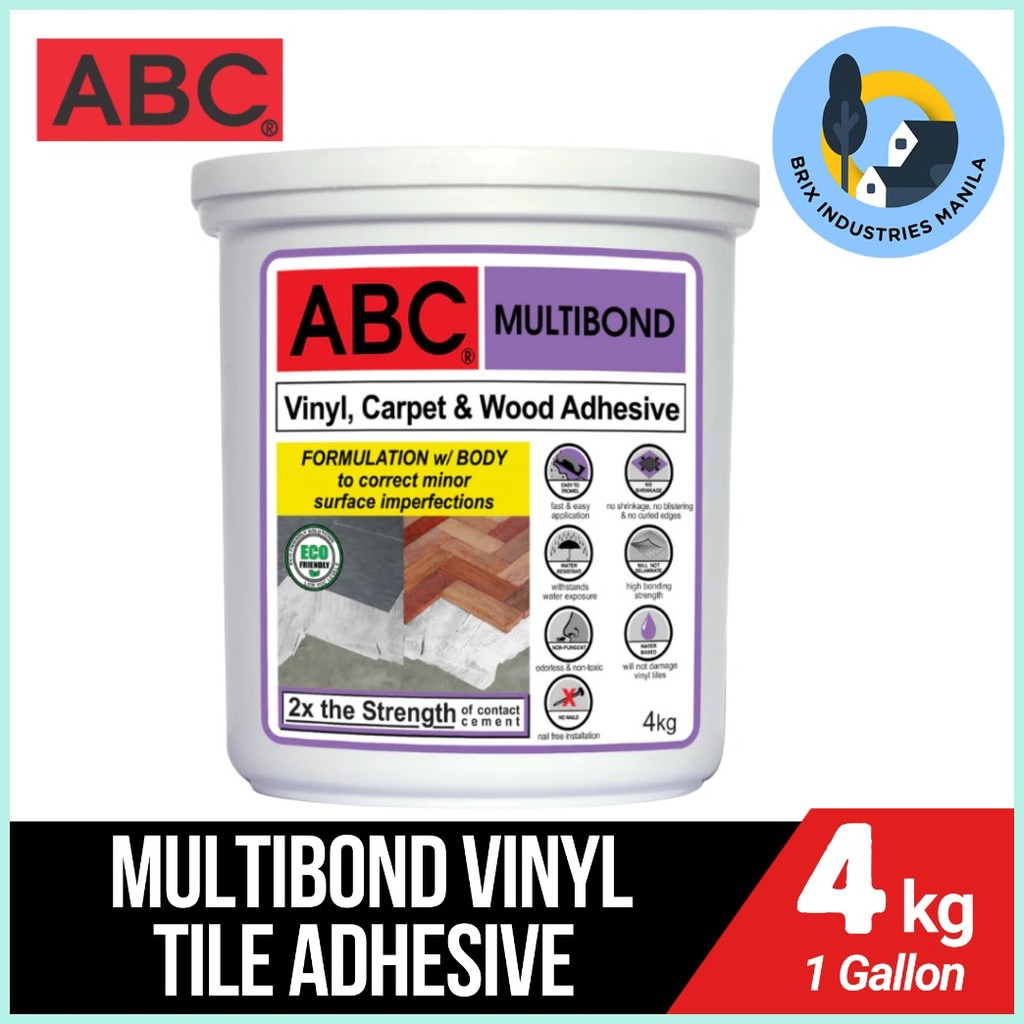 ABC Multibond Vinyl Tile Adhesive For Vinyl, Carpet, Wood Adhesive 4kg ...