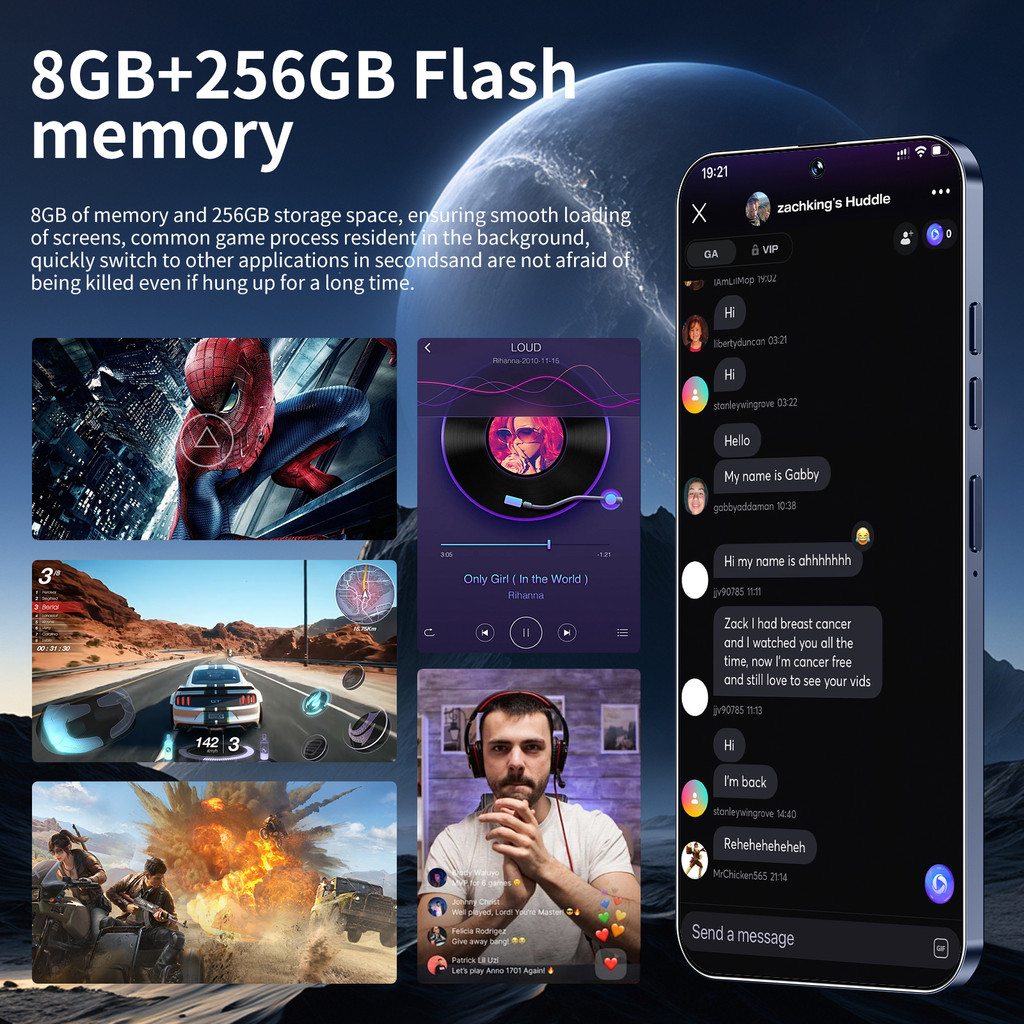 New s25ultra Smartphone 8+256G Large Screen Real 4G Android Phone ...