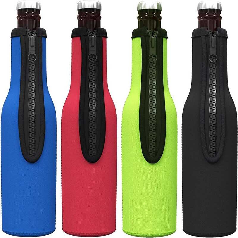 Beer Thermos Bottle Cover Made of Rubber with Zipper, Available in ...