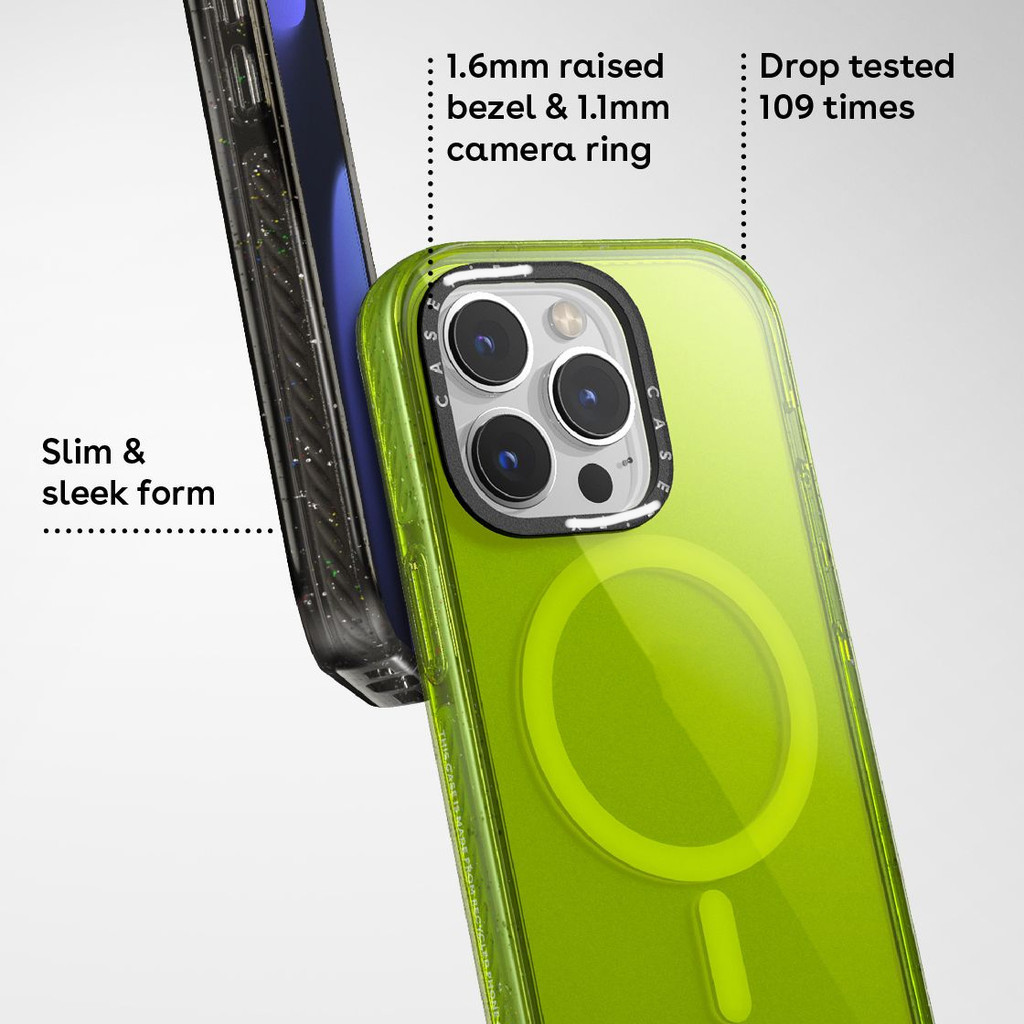 CASECASE X Black Edge Peach Haze Cotton Candy Collection Color Clear ...