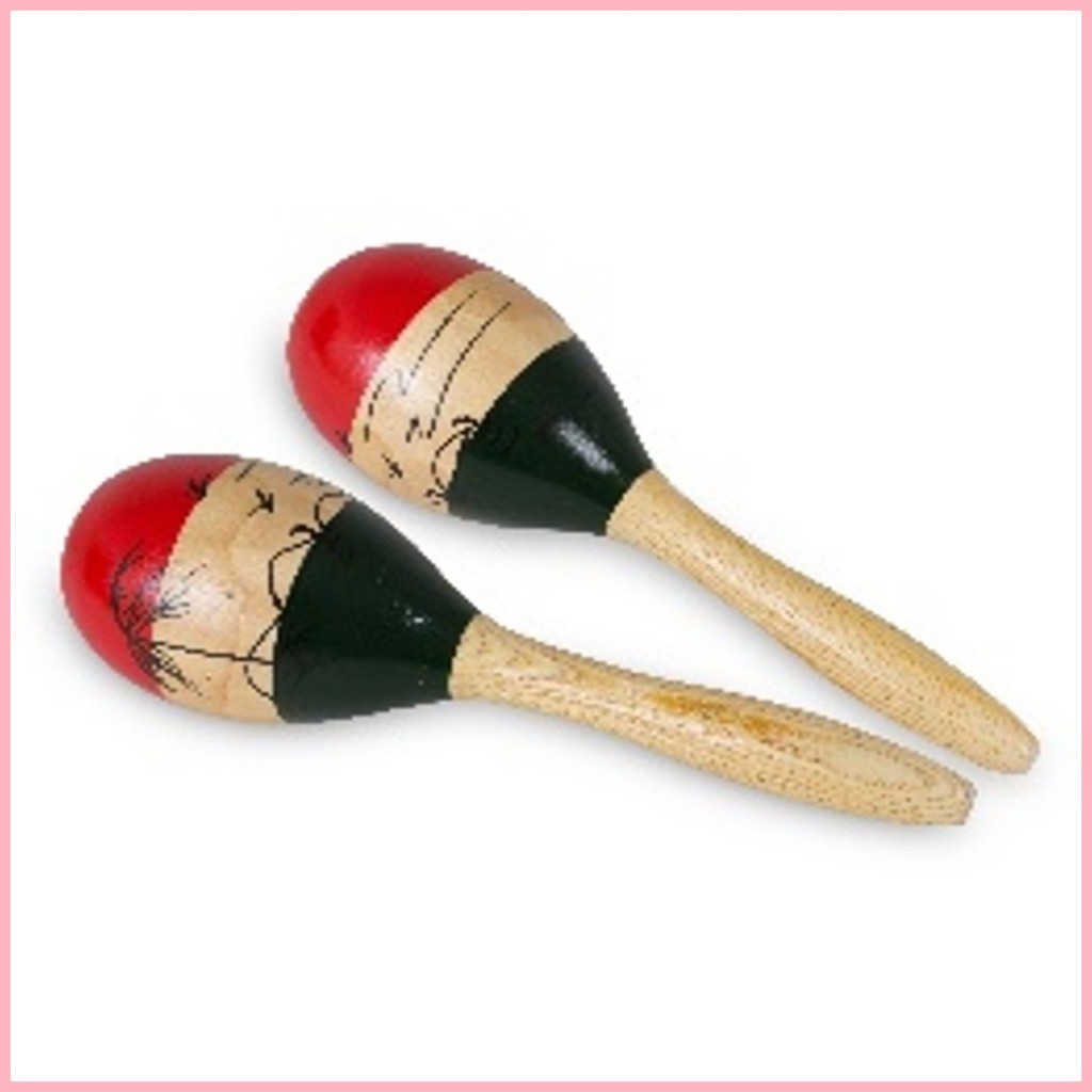 Davis High Quality Percussion Big Mexican Wooden Maracas (by Pair ...