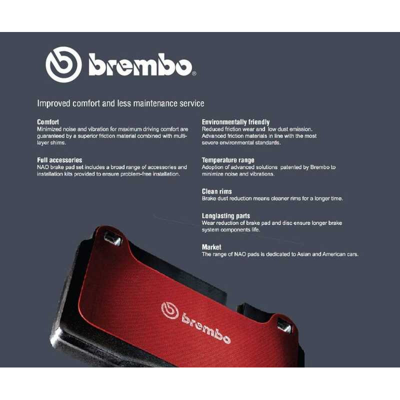Brake Brembo Pads For Honda CIVIC (Esi/ Vti) 1993-2001 P28024n Db1262 ...