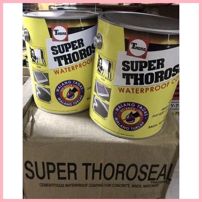 thoro super thoroseal waterproof coating color GRAY Gal size | Shopee ...