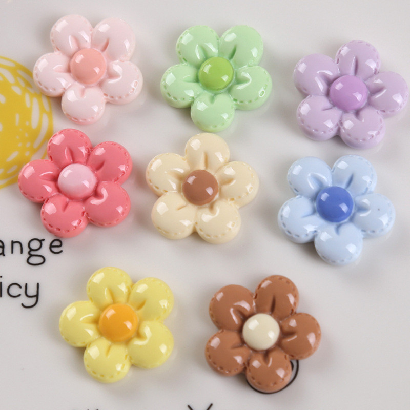 Cute Flower-Shaped 3D Resin Shoe Charms - Colorful Decor for Women's ...