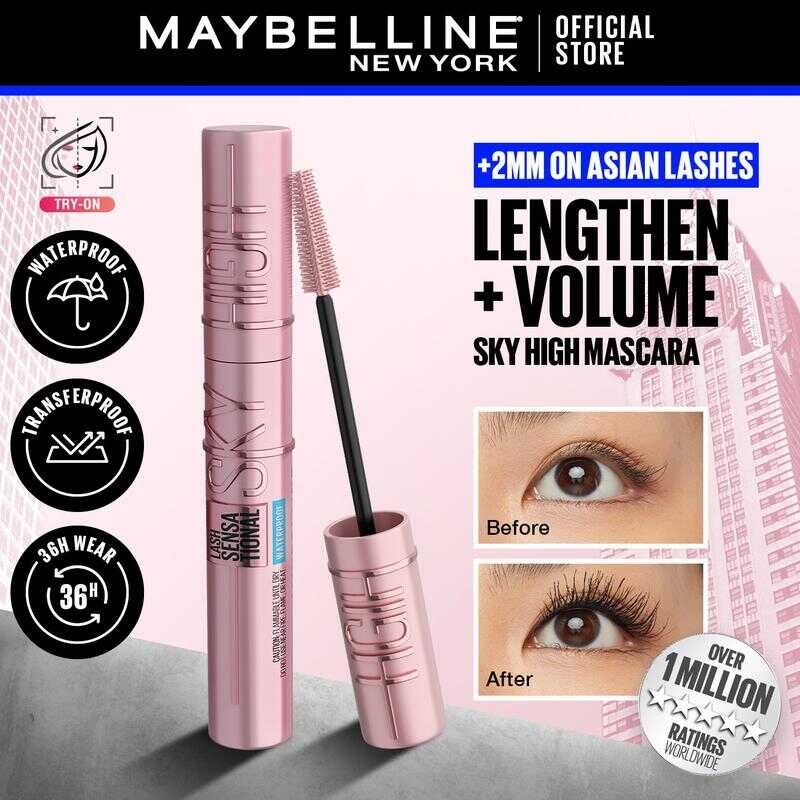 Maybelline Lash Sensational Sky High Mascara Waterproof 6 Ml - Smudge ...