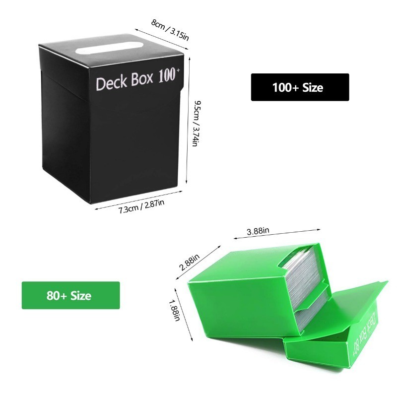 Solid Color Card Box Holder Organizer Storage Deck Game Trading Card ...