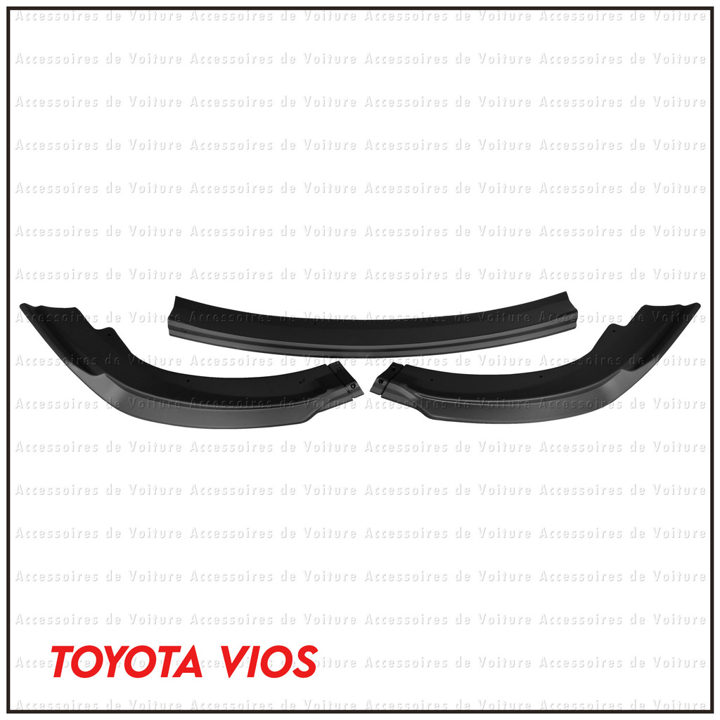 Toyota Vios Bumper Front Lip Chin Body Kit Matte Black | Shopee Philippines