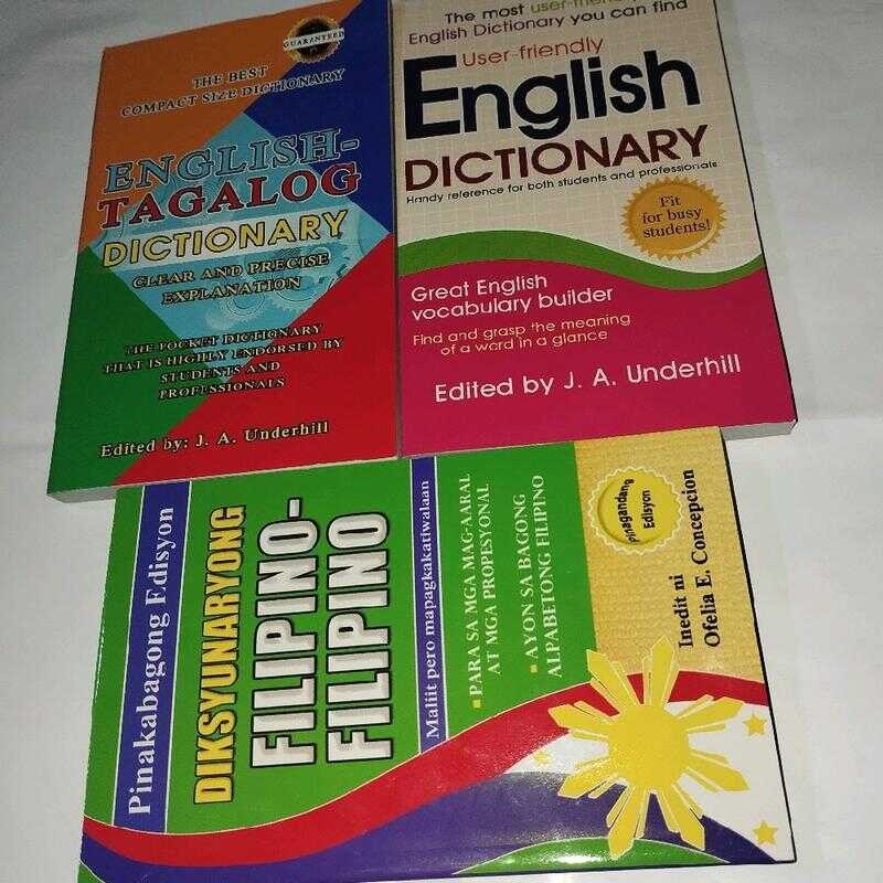 Aec English-Filipino Dictionary Pocket Size Excellent Guidedbook 2df ...