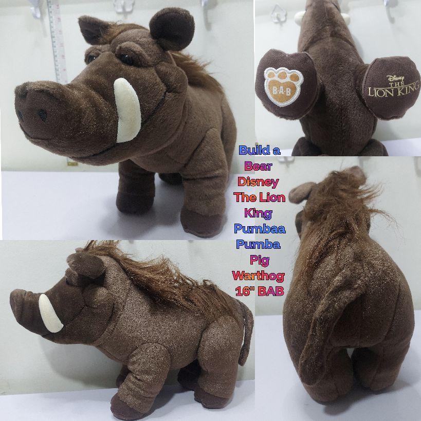 Boar Build a Bear Disney The Lion King Pumbaa Pumba Pig Warthog 16" BAB ...