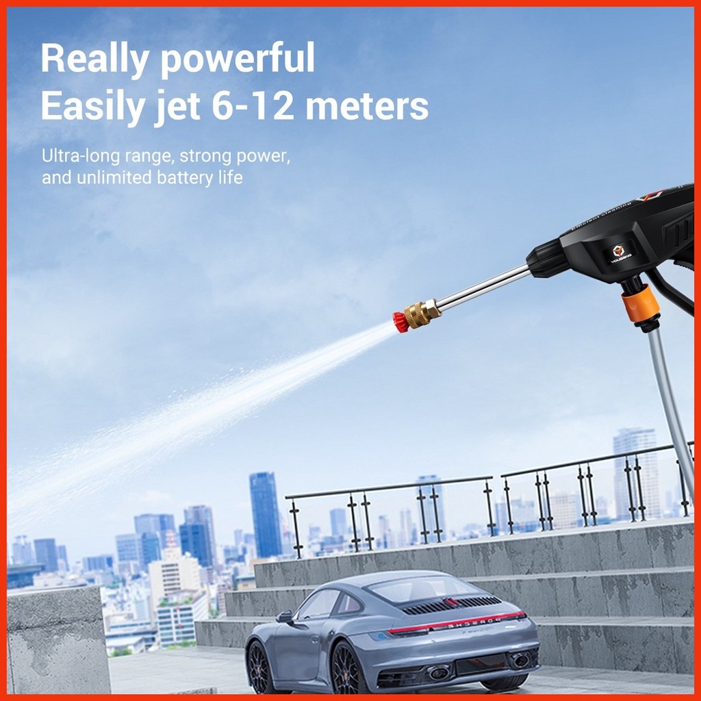 Pressure Washer Portable Car Machine Kit Cordless Car Wash Spray Gun ...