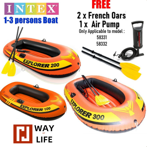 INTEX Inflatable Swimming Boat Kayak Rescue Fishing Inflatable Raft ...