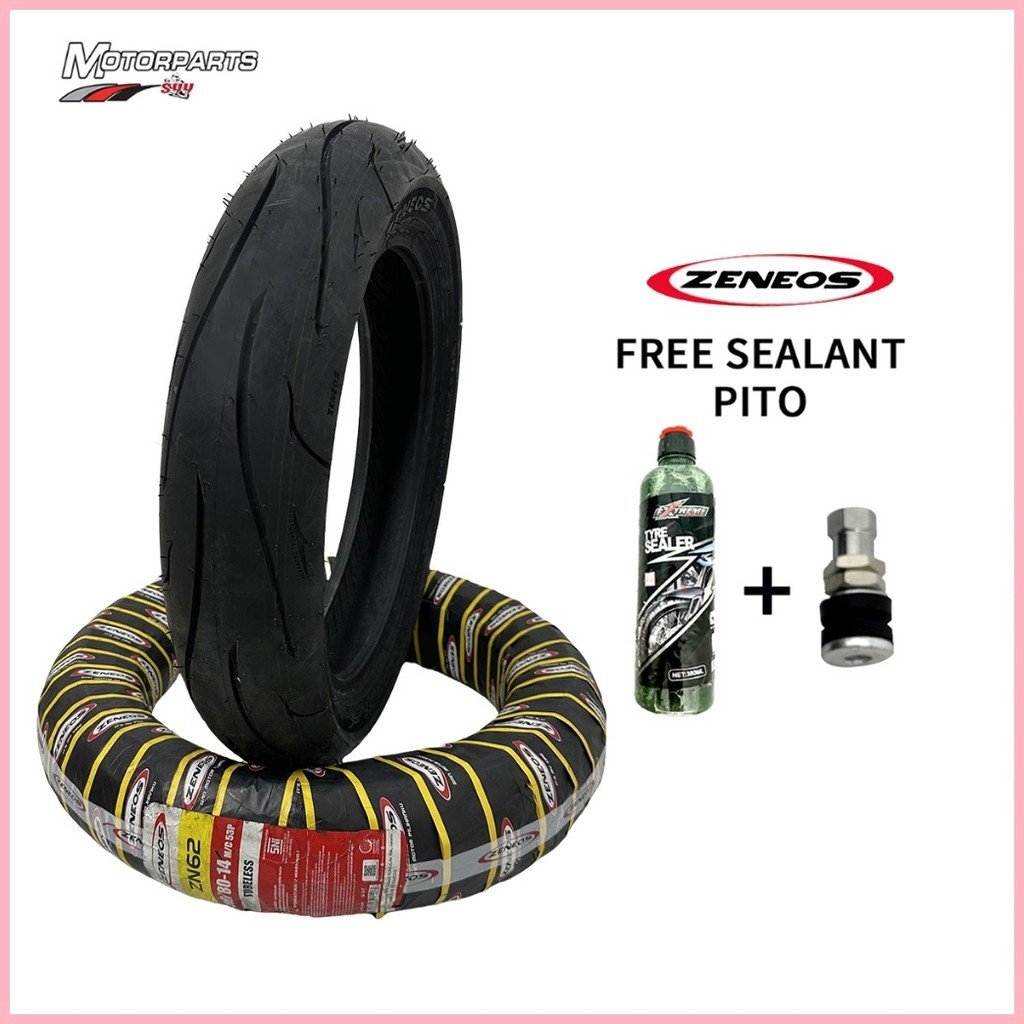 Zeneos Original ZN62 Motorcycle Tyre Gulong 13 14 17 Rim Tubeless Free ...