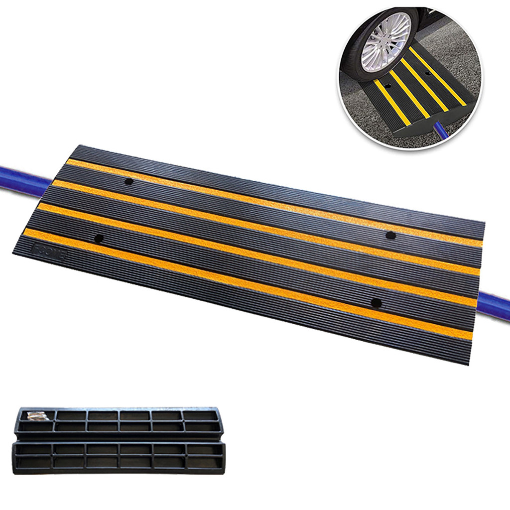 Rubber heavy-duty vehicle ramp,step pad, slope pad,rubber road edge ...