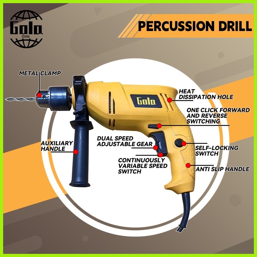 Powerful 2 in 1 Angle Grinder and Drill Set with Hard Case (FREE Disc ...