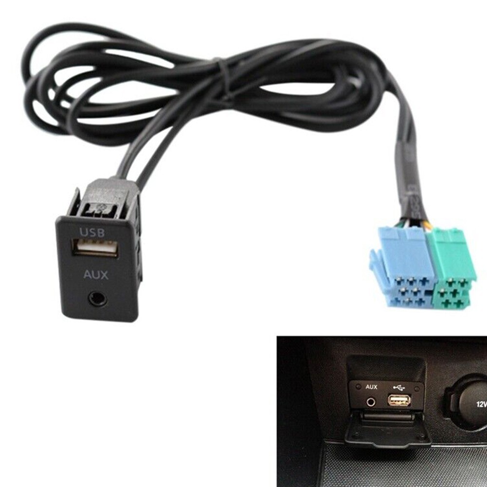 REWO. Ready Stock Radio Extension AUX USB Port Adapter Cable Wiring ...