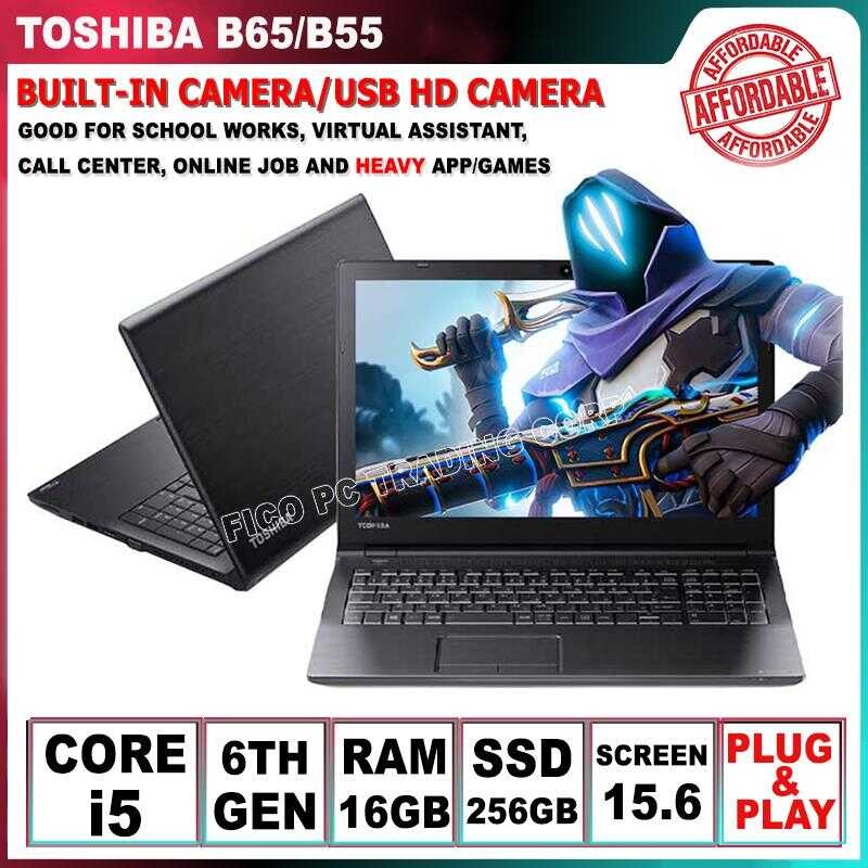 TOSHIBA B65/B55 15.6 INCH - Intel Core I5 6Th Gen, 16Gb Ram, 256Gb Ssd ...