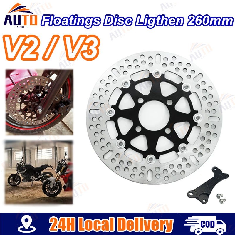 CLICK V2 / CLICK V3 Big Disc CNC Floatings Disc Ligthen 260mm with ...