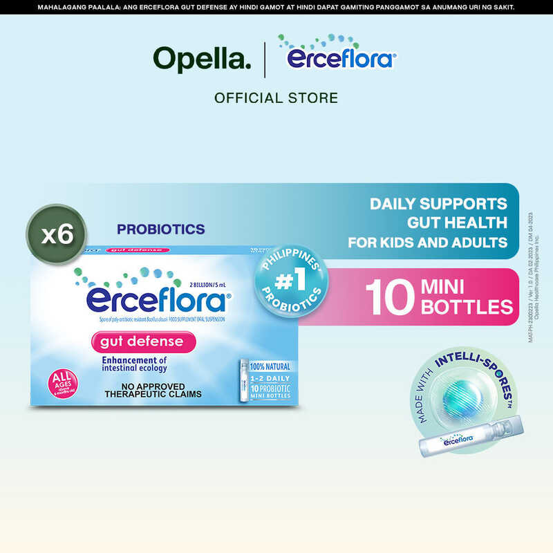 Erceflora Gut Defense Probiotic Daily Preventive Support Supplement For ...