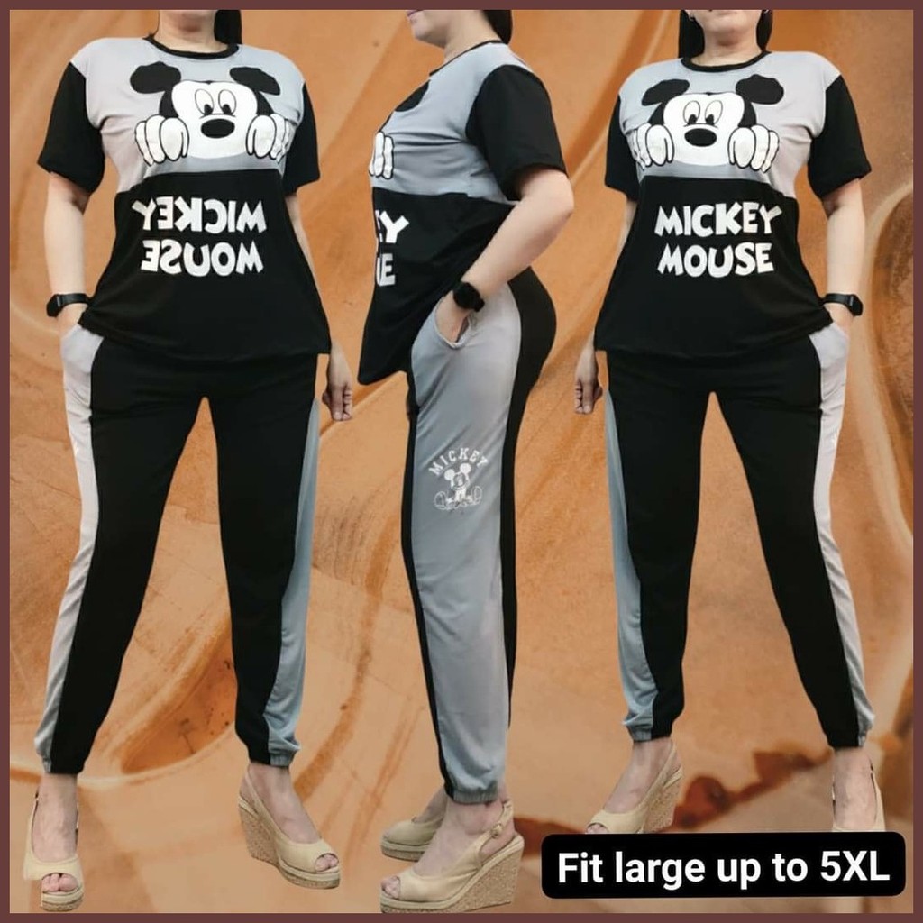 D5 Women's Newest Tri Combo Terno Jogging Pants and T shirt Plus Size ...