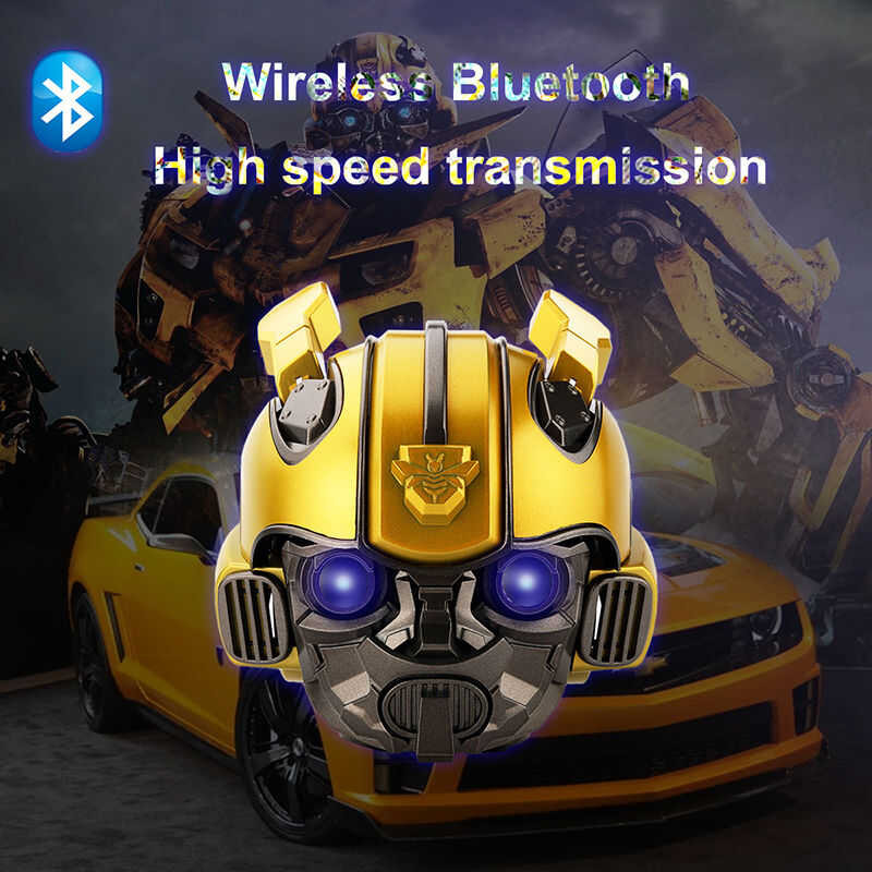 Mini Iron Man And Bumblebee Bluetooth Wireless With LED Light Subwoofer ...