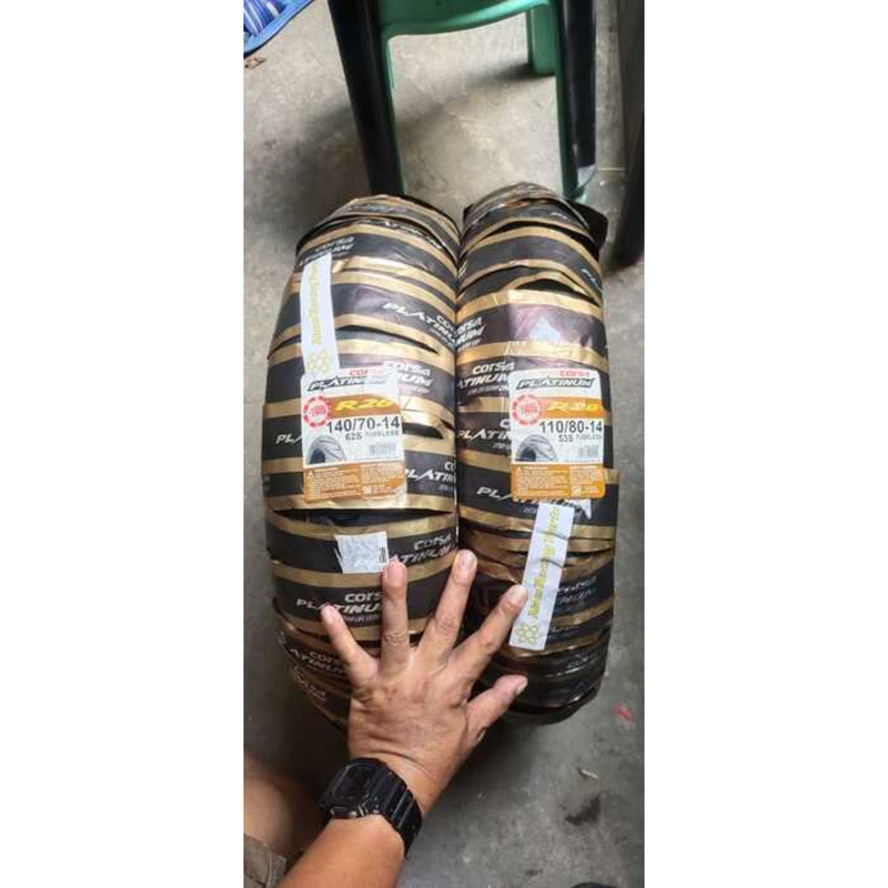 CORSA R26 PLATINUM 110/80 *14/140/70*14 AEROX V1 V2 TUBELESS TIRES ...