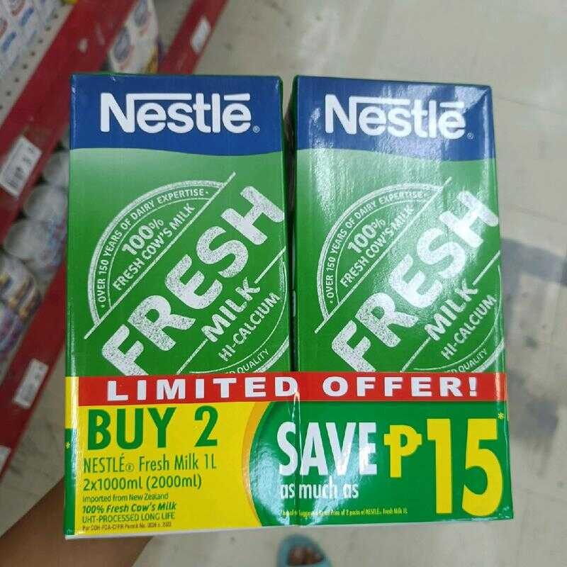Nestle Fresh Milk Buy 2 Save 15Pesos Milky Protein Calcium Dairy 6Df ...
