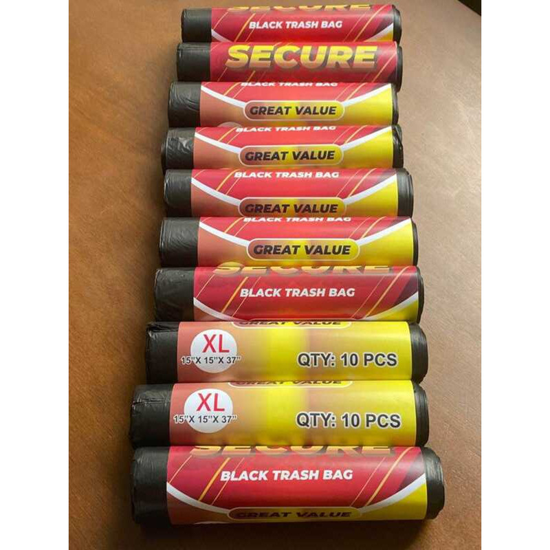 7C0 Black Trash Bag/ XL / 15” X 37” 10 Pcs. Per Roll | Shopee Philippines