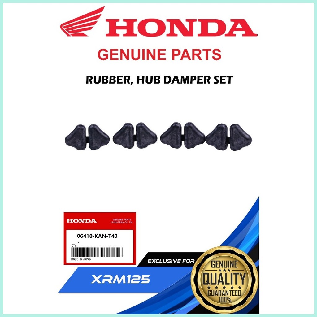 HONDA GENUINE RUBBER, HUB DAMPER SET FOR XRM 125 TRINITY ( 06410-KAN ...